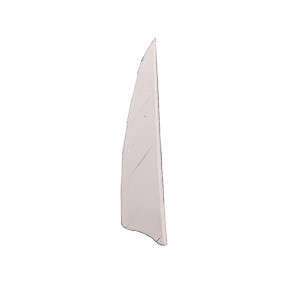 SHARROW 100pcs Archery Fletching 3Inch Hunting Turkey Feather Shield Arrow Vanes Flethes for Target Shooting (White)
