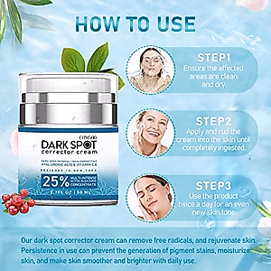 CITYGOO Dark Spot Remover for Face and Body, Dark Spot Corrector Cream, Melasma Treatment for Face, Hyperpigmentation Treatment, Freckle Remover With Tranexamic acid, Niacinamide, Squalane and Vitamin E Serum-1.7 FL OZ