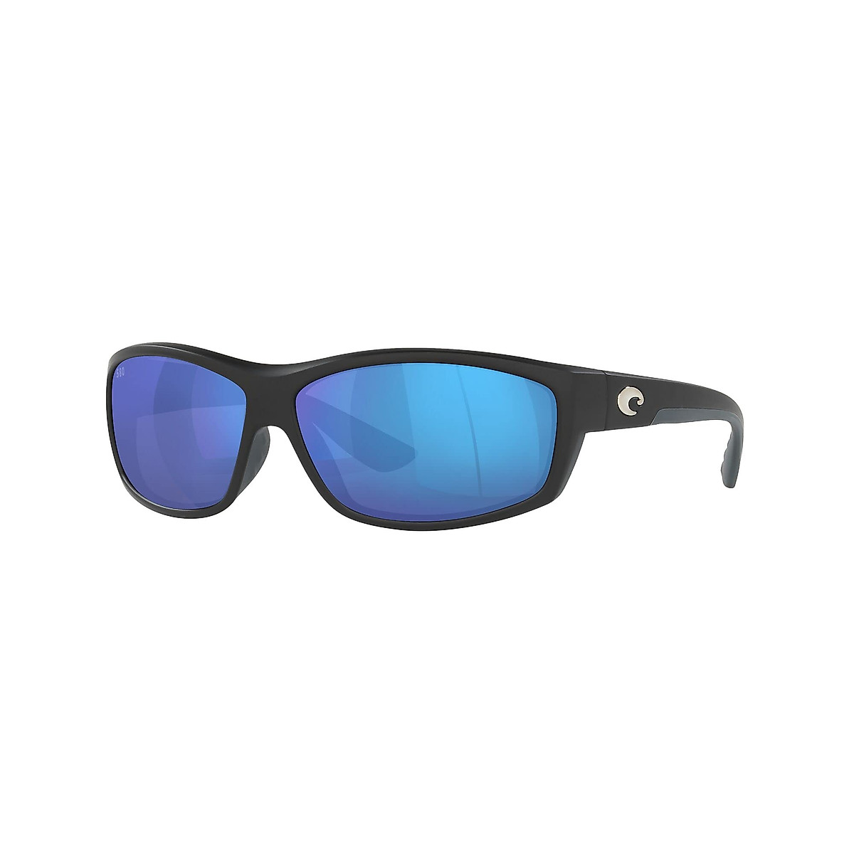 Costa Del Mar Man Sunglasses Matte Black Frame, Blue Mirror Lenses, 65MM