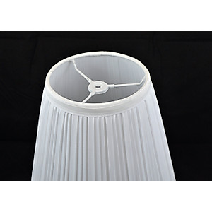 Urbanest Off White Mushroom Pleated Hardback Lamp Shades, Set of 2, 5x9x8.5 Inch (Spider)