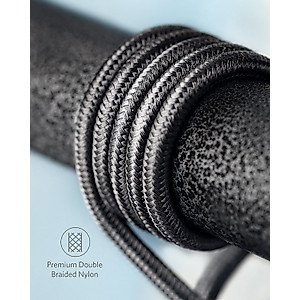 Anker [3-Pack, 6 ft] Premium Nylon USB-C to USB-A Fast Charging Type C Cable, for Samsung Galaxy S10 / S9 / S8 / Note 8, LG V20 / G5 / G6 and More (Black)