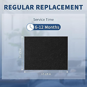 HRF-A300 Pre Filter A Replacement for Honeywell HEPA Air Purifier HPA300 Series, Funmit 6 Pack Precut Activated Carbon Pre Filter Compatible with Honeywell Air Purifier Prefilter A