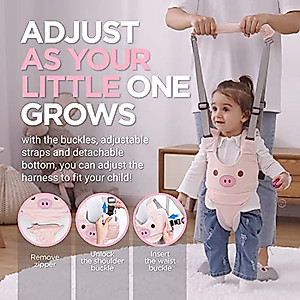 Watolt Baby Walking Harness - Handheld Kids Walker Helper - Toddler Infant Walker Harness Assistant Belt - Help Baby Walk - Child Learning Walk Support Assist Trainer Tool - for 7-24 Month Old