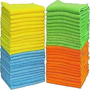 50 Pack - SimpleHouseware Microfiber Cleaning Cloth (12" x 16")