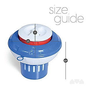 Milliard Chlorine Floater with Pop Red Empty Gauge, Floating Chlorinator Dispenser