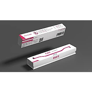 RYERCAT Dual Sided Cat Toothbrush - Kitten Toothbrush with Micro Head to fit into Cat/Kittens Mouth - Cat Dental Care Supplies - Pet Toothbrush for Cats(Flamingo Pink)