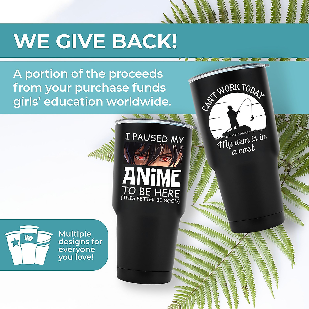 KEDRIAN Funny Anime Tumbler 30oz, I Paused My Anime To Be Here Cup, Fun Gifts for Him or Her, Thoughtful Presents for Anime Lovers and Fans, Ideal Present Picks for Birthday, Christmas, Gift Ready