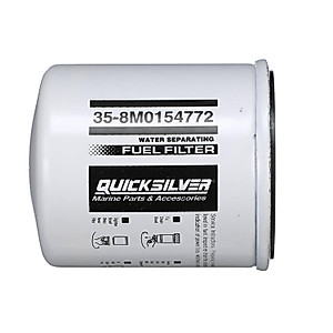 Quicksilver 8M0154772 Water Separating Fuel Filter for Select Johnson and Evinrude Outboards