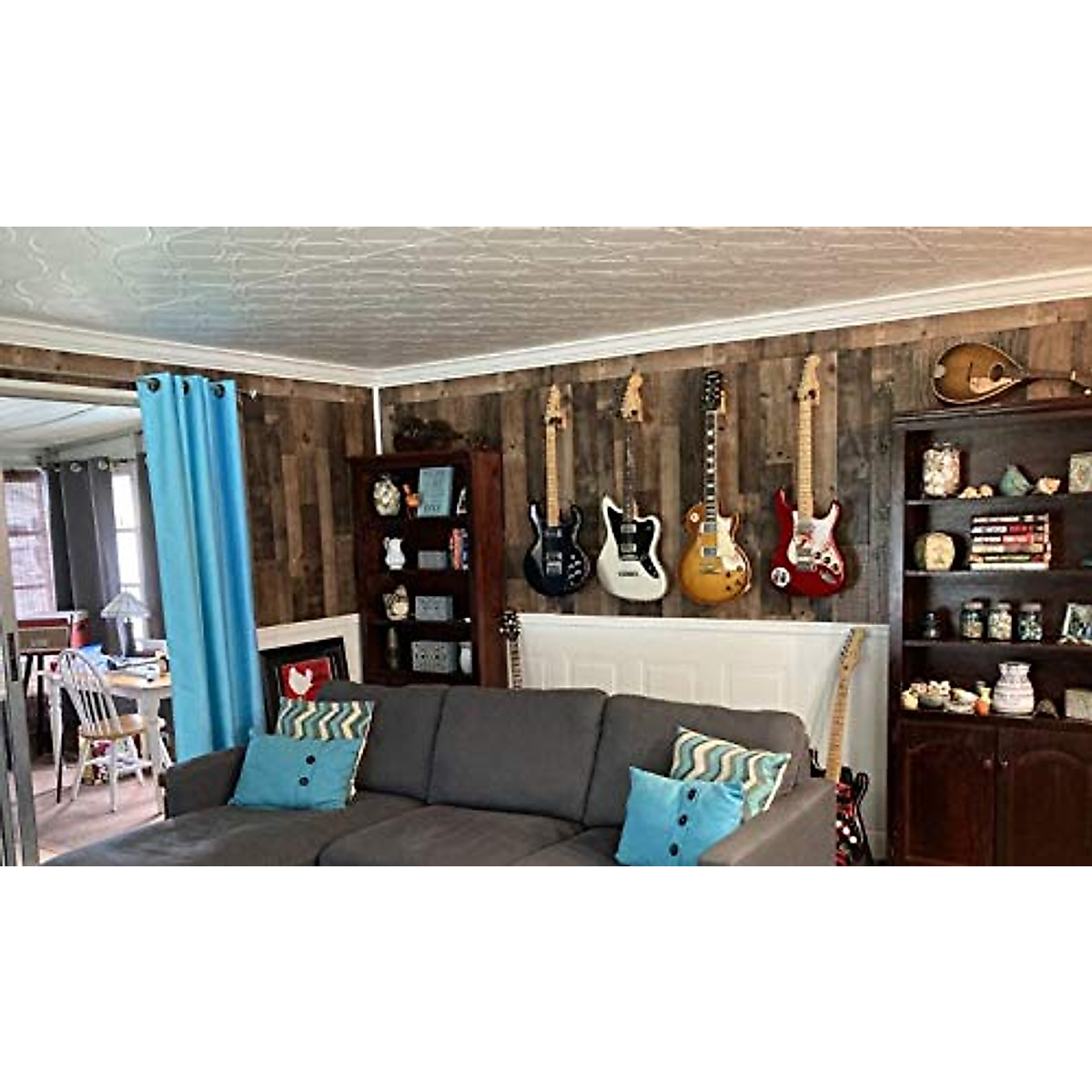 A La Maison Ceilings R82 Circles and Stars Foam Glue-up Ceiling Tile (128 sq. ft./Case), Pack of 48, Plain White