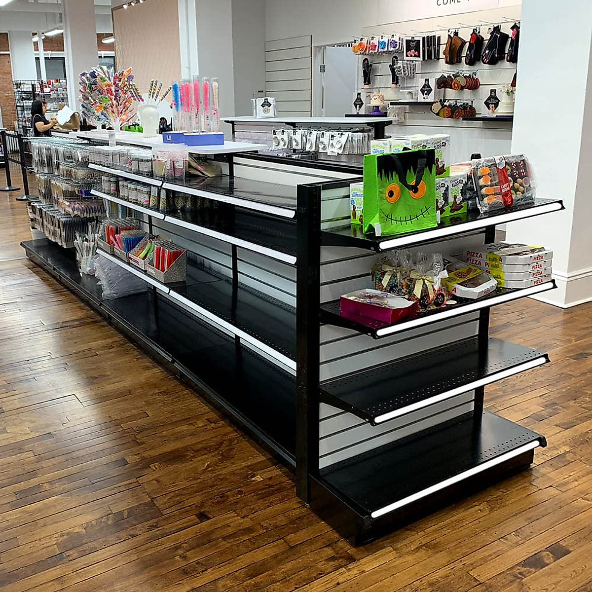 Decorative Gondola Shelving Vinyl Insert for Ticket Channel 130 FT. x 1.25 in. - White