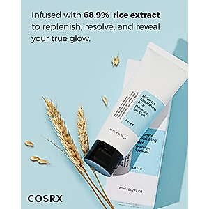 COSRX Ultimate Nourishing Rice Overnight Spa Mask, 60ml / 2.02 fl.oz | Rice Extract 68% and Niacinamide 2% | Korean Skin Care, Animal Testing Free, Paraben Free