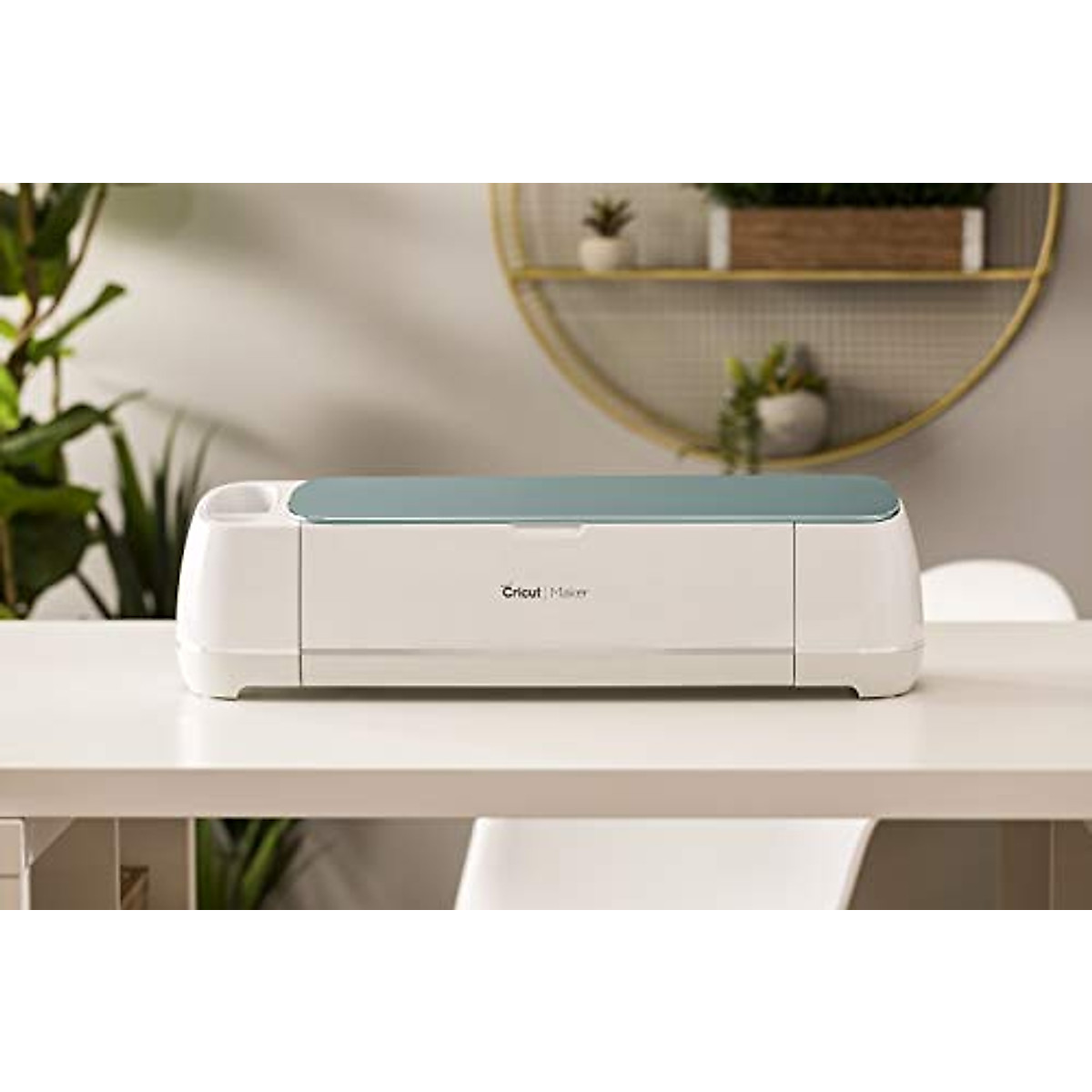 Cricut Maker - Smart Cutting Machine - With 10X Cutting Force, Cuts 300+ Materials, Create 3D Art, Home Decor & More, Bluetooth Connectivity, Compatible with iOS, Android, Windows & Mac, Blue