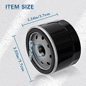 AM125424 Oil Filter for John Deere GY20577 Briggs & Stratton 492932 492932S/ Tecumseh 36563/Kawasaki 49065-7007 Briggs & Stratton 696854 795890 842921 695396 Lawn Mower (2 Pack)