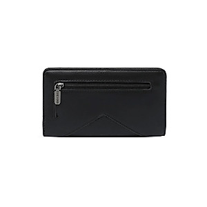 Pixie Mood Sophie 6.75 x 3.75 Vegan Leather Snap Closure Card Wallet, Black Croc