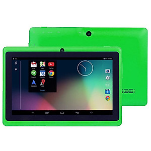 Tablet Laptop, 7" Android 4.4 Duad Core Tablet PC 1GB+8GB Dual Camera WiFi Bluetooth, Supports SIM Communication Function, for Family Children (Green)
