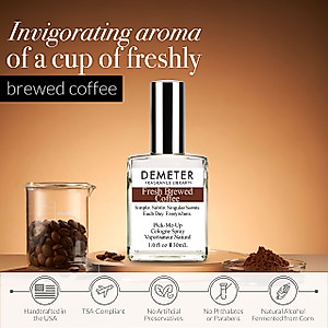 Demeter Fresh Brewed Coffee, 1 oz Cologne Spray, Perfume for Women And Men