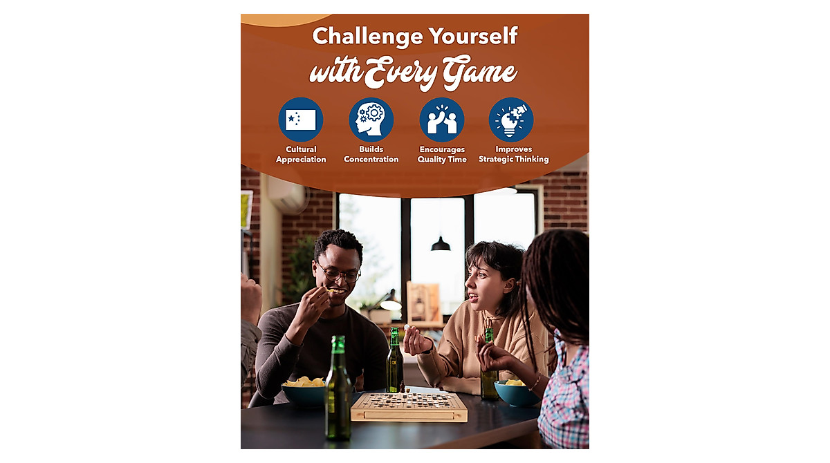 Go Game Set - 12" Classic Board for Strategy Fun