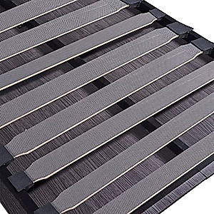 P PURLOVE Multifunctional Murphy Bed Twin with Wardrobe and 3 Drawers, Bed Frame with Slates, Storage Bed Can Be Folded Into A Cabinet for Small Spaces, Apartments, Studio (Gray)