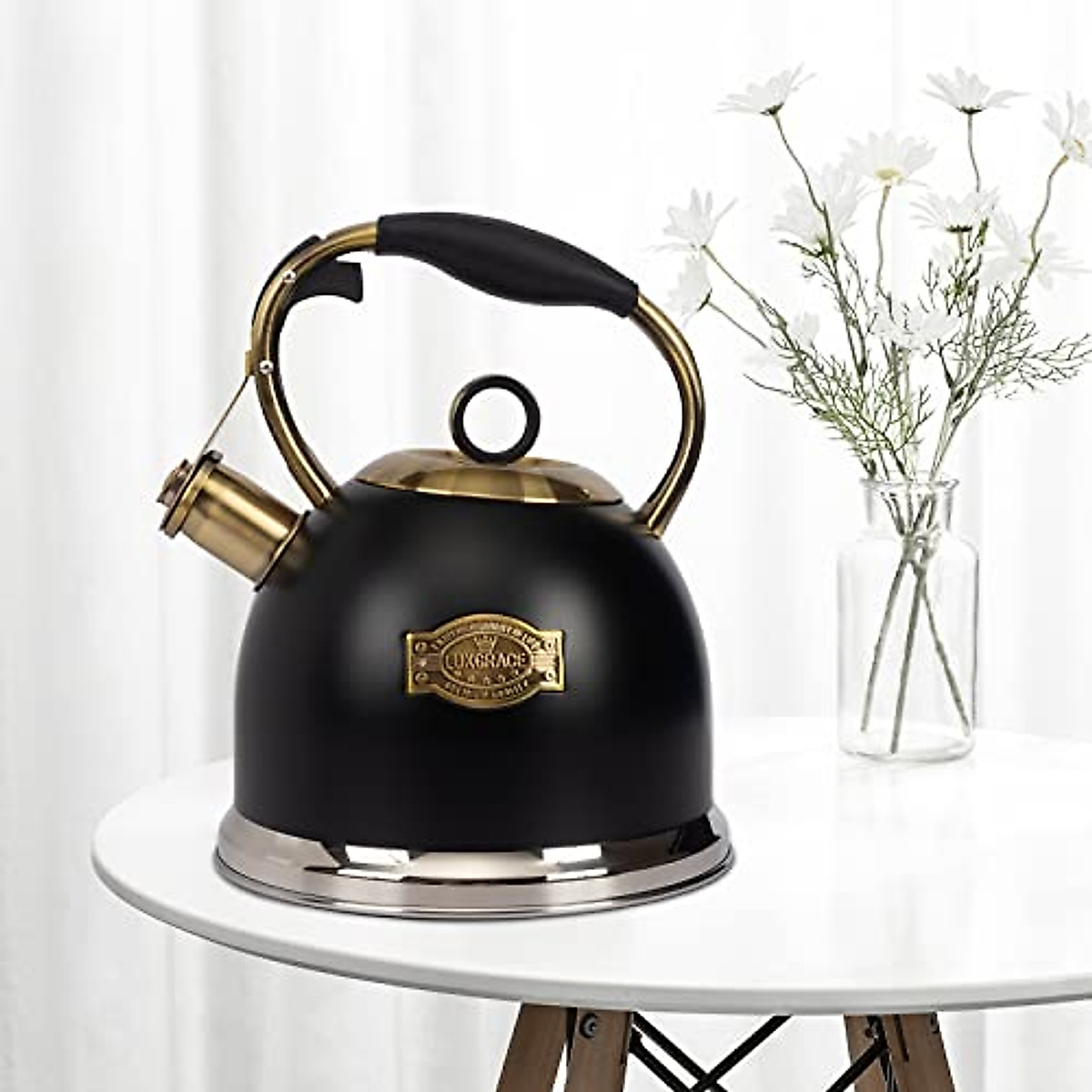 Tea Kettle -3.0 Quart Tea Kettles Stovetop Whistling Teapot Stainless Steel Tea Pots for Stove Top Whistle Tea Pot
