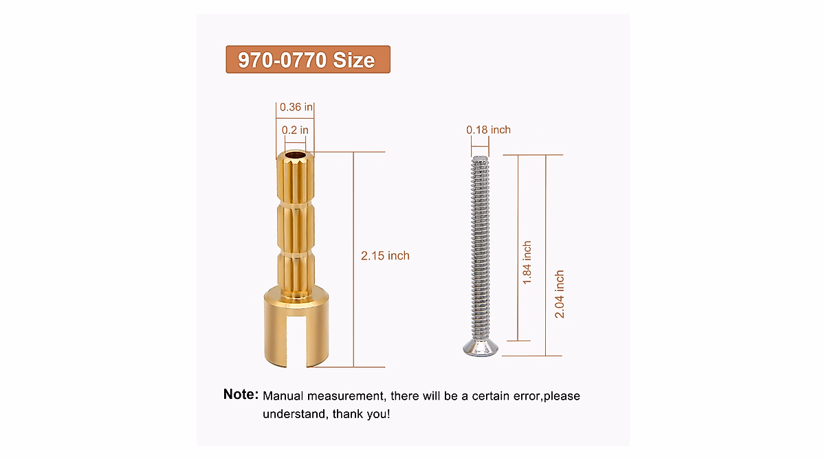 Powswopx 970-0770 Stem Adapter for Pfister Trims
