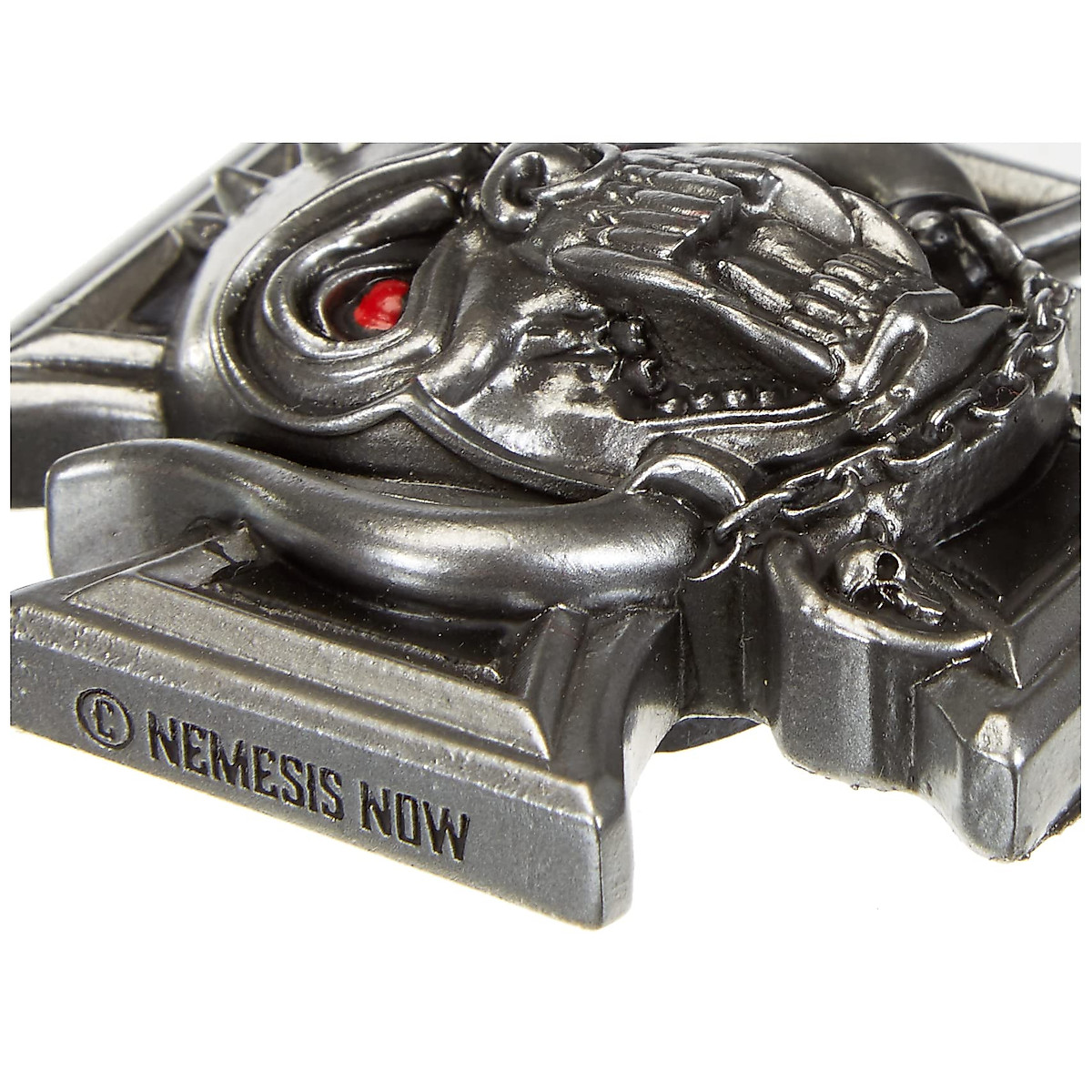 Nemesis Now Officially Licensed Motorhead Iron Cross Warpig Snaggletooth Fridge Magnet, Silver, 6cm