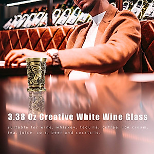 Shot Glass, Metal Vintage Egyptian Shot Glass, Creative Wine Shot Glass, Personalized Sip Glass, Used For Tequila-Vodka-Cocktail