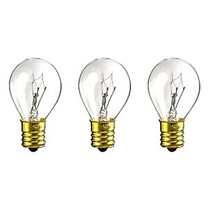 CEC Industries 40S11N/120V Miniature Bulb, 120V, 40W, S11 Shape, E17 Intermediate Screw (3 Pack)