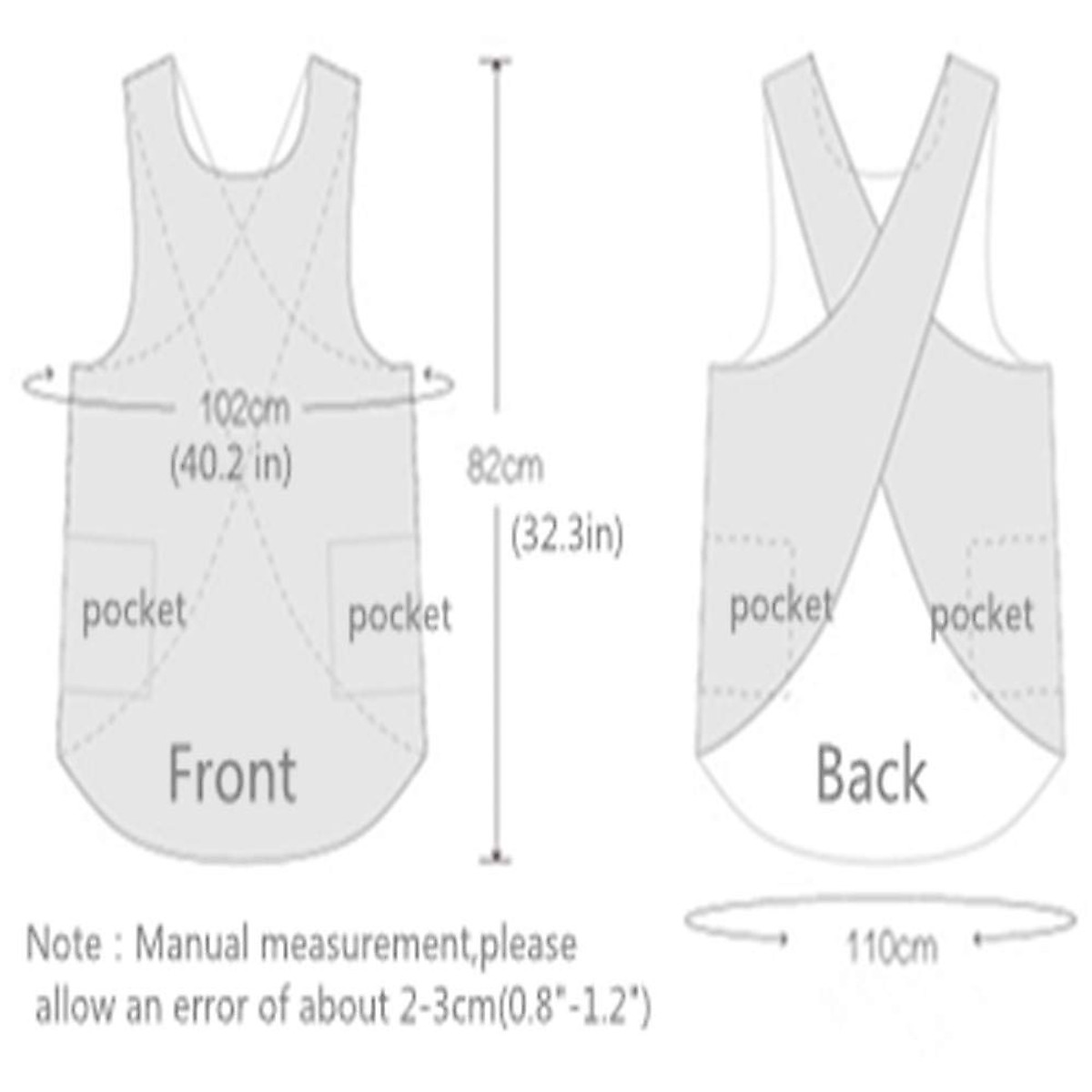 Soft Cotton Linen Apron Solid Color Halter Cross Bandage Aprons Japanese Style X Shape Double Pockets Round Skirt Kitchen Cooking Clothes Chef Summer Fit (Navy Blue)