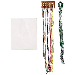 Janlynn 14 Count Bug in a Rug Birth Record Counted Cross Stitch Kit, 9-3/4-Inch by 12-3/4-Inch White