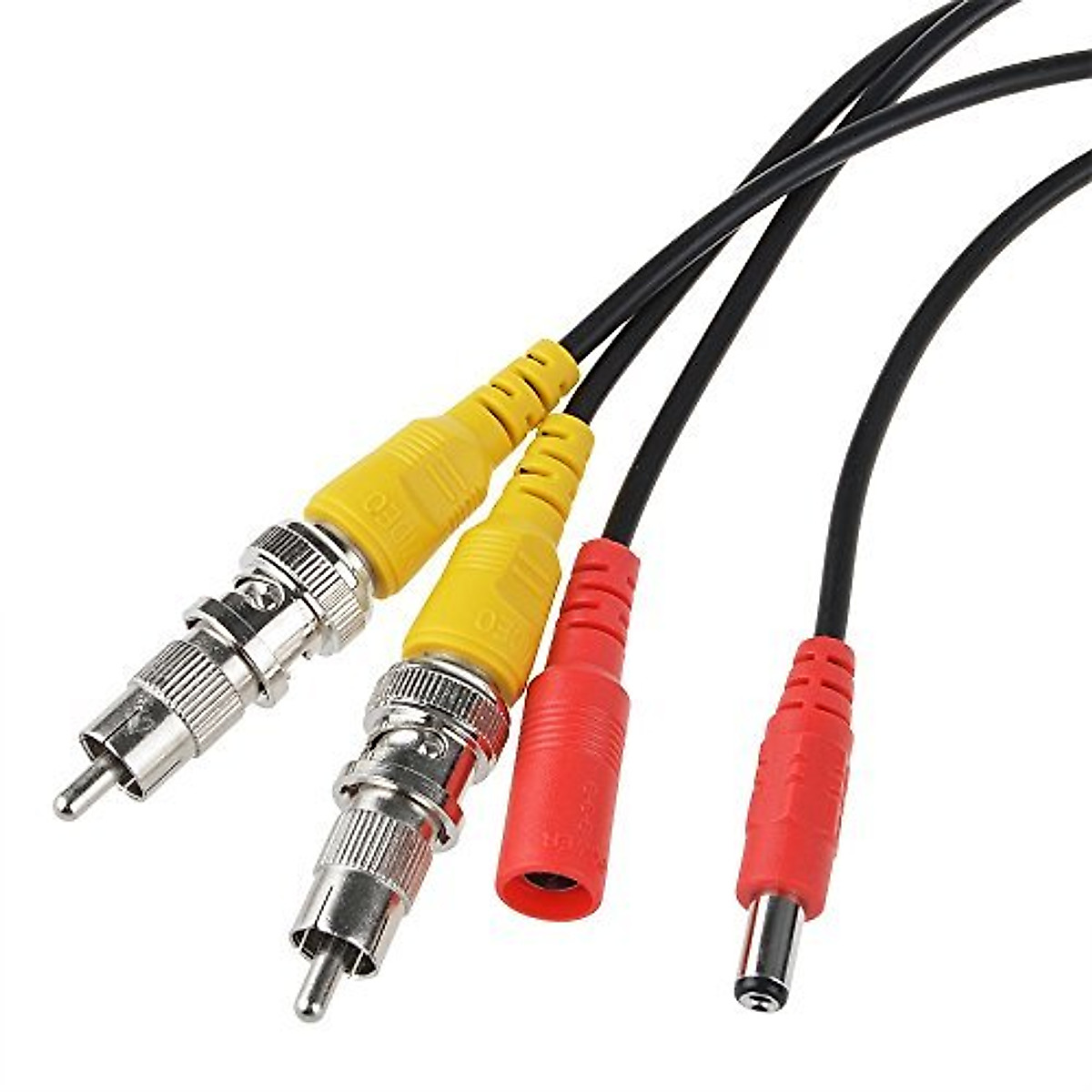 Flashmen BNC Cable 25ft 4Pack, HD Security Camera Cables Heavy Duty BNC Video Power Cable BNC Wire Extension for CCTV DVR Security Camera System