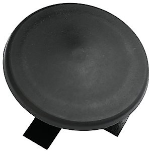 Deltech Manufacturing 3-1/2" Round Light Pole Top Cap- Black Plastic