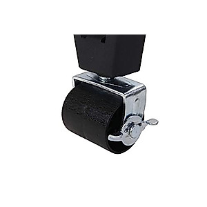 KB Designs - 6-Leg Adjustable Metal Queen, Full, Full XL, Twin, Twin XL, Bed Frame with Rug Rollers & Locking Wheels