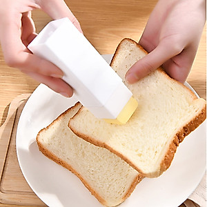 2Pcs Butter Stick Holder Plastic Sticks Butter Keeper Butter Dispenser Stick Corn Butter Holder Stick Butter Container Cake Butter Dispenser to Spread Butter on Cookware, Baking Dishes Toast Waffles