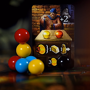 Golem Board Game | Strategy Game | Renaissance Fantasy Game | Engine-Building Game for Adults and Teens | Ages 14+ | 1-4 Players | Average Playtime 90-120 Minutes | Made by Cranio Creations