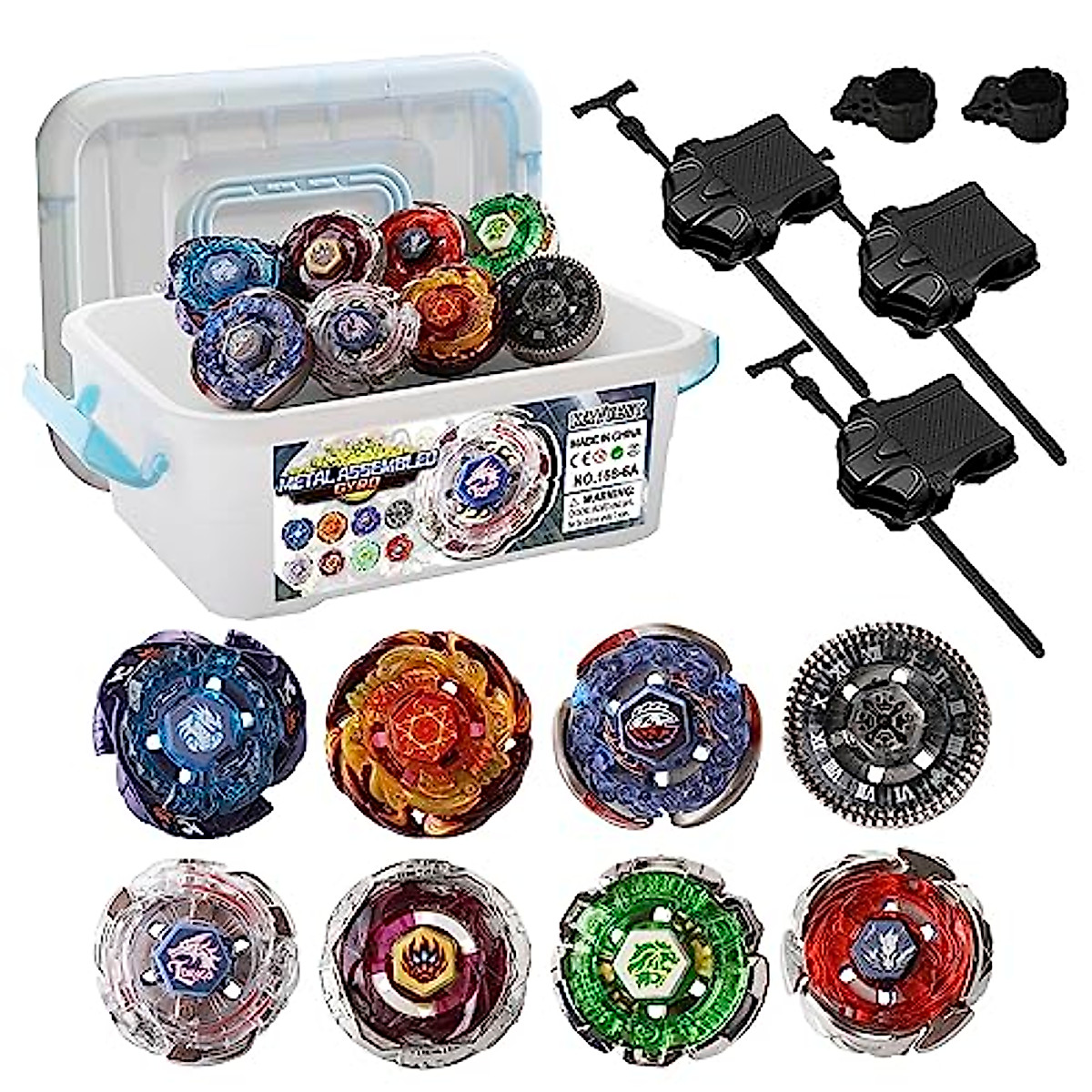 Leilygo TooAemiS Bey Battle Metal Fusion Fury Burst gt Turbo Starter Set with Launcher Set Toys for Prime Boys Pegasus Gyro Gift