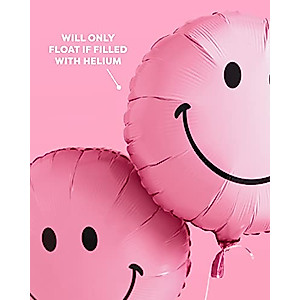 xo, Fetti Pink Smile Balloons - 2 pc | Birthday Party Decorations, Bachelorette Baby Shower, Fun Photo Booth