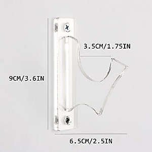 Lightsaber Wall Mount Acrylic Lightsaber Stand Wall Mounted Sword Stand Display Lightsaber Storage Exhibition Wall Mounted Lightsaber Stand（Clear）