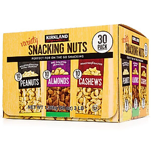 Kirkland Signature Variety Snacking Nuts, 3.0 lb-30 Count(Pack of 1)