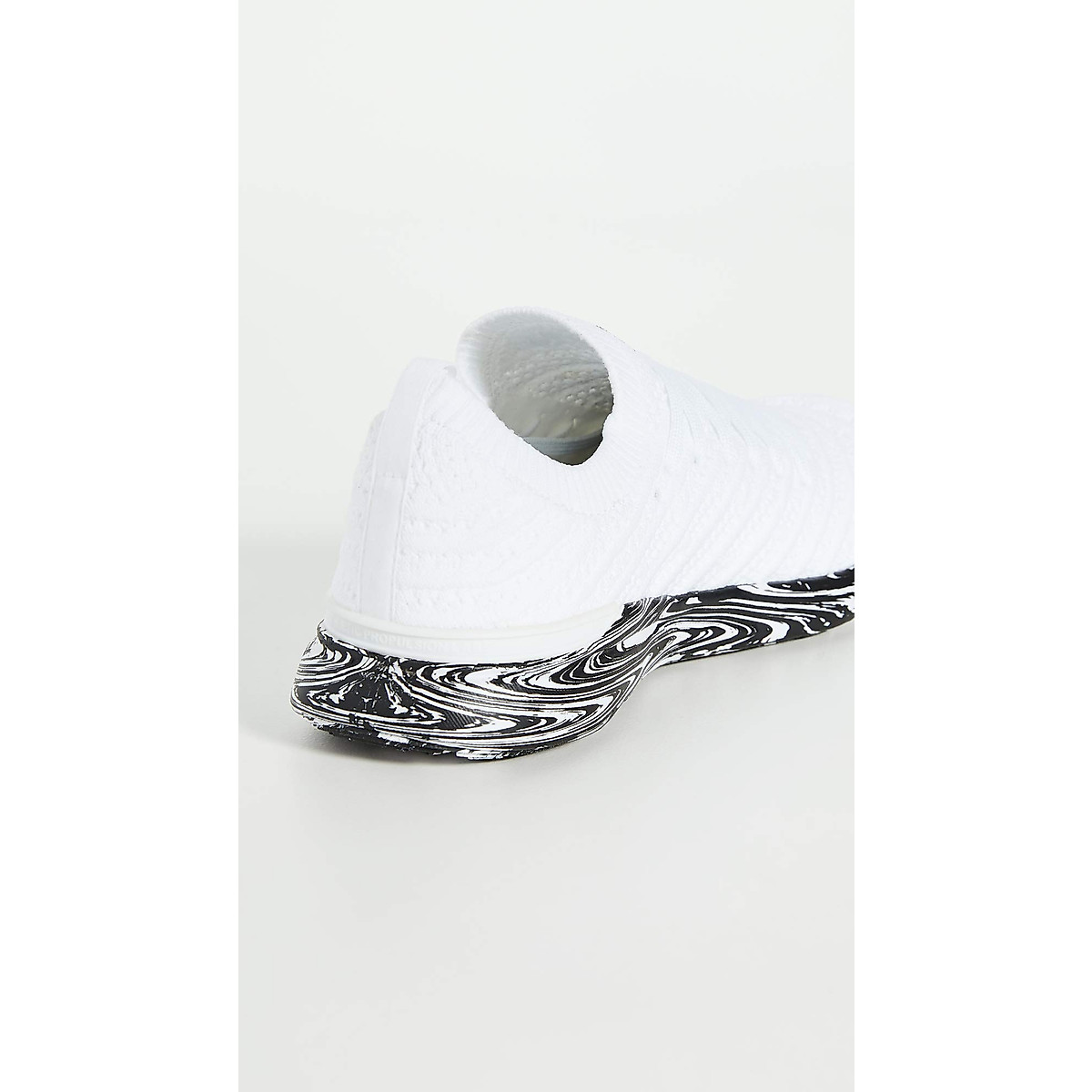 APL: Athletic Propulsion Labs Women's Techloom Wave Sneakers, White/Black/Marble, 7 Medium US