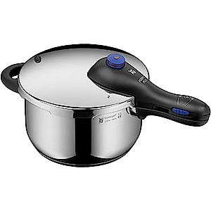 WMF Perfect Plus – Set with Quick Cooker Diameter 22 cm Diameter of 4 Litres and a Half + Body 3 Litres with Flame Protection, Cromargan Stainless Steel for Induction