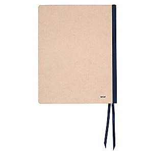 At-A-Glance Notebook, Casebound, Ruled, 80 Sheets, 11 x 8-3/4", Collection, Tan/Blue (YP14707)