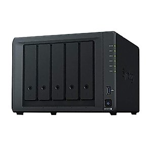 Synology DiskStation DS1019+ iSCSI NAS Server with Intel Celeron Up to 2.3GHz CPU, 8GB Memory, 10TB HDD Storage, DSM Operating System