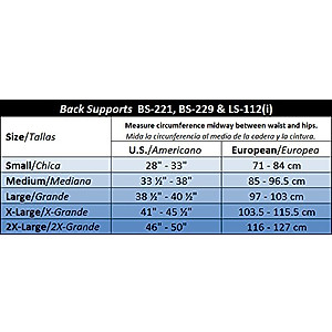 ITA-MED Breathable Elastic Back & Abdominal Support Brace – Unisex, 8” Wide, White, Large