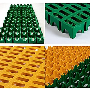 BBGS Floor Drainage Mat with Holes, Anti-Fatigue/Non-Slip Drainage Mat for Industrial Car Wash Slot-Free Gutter Floor Mat, 80x40x5cm (Color : Gray)