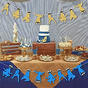 Sursurprise Nautical Bachelorette Party Decorations, 2PCS Twerk Banners, Funny Nauti Beach Cruise Sailor Anchor Bachelorette Bridal Shower Engagement Wedding Party Supplies