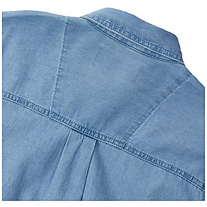 Wrangler Men’s Rugged Wear Basic One Pocket Denim Shirt