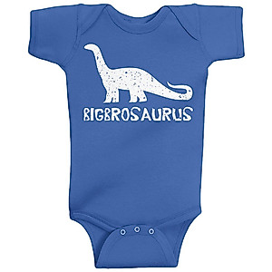 Threadrock Baby Boys' Bigbrosaurus Infant Bodysuit 24 Months Royal Blue