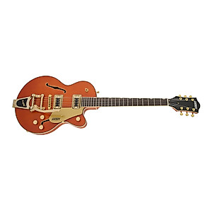 Gretsch G5655TG Electromatic Center Block Jr. Single-Cut Electric Guitar with Laurel Fingerboard, 22 Medium Jumbo Frets, Bigsby and Gold Hardware (Orange)