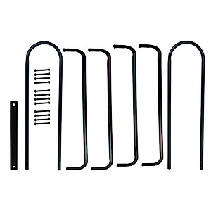 Panacea 15204 Deluxe Outdoor Log Rack, Black, 8-Feet