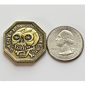 Memento Mori Brass Coin | Memento Vivere Stoic Reminder Token
